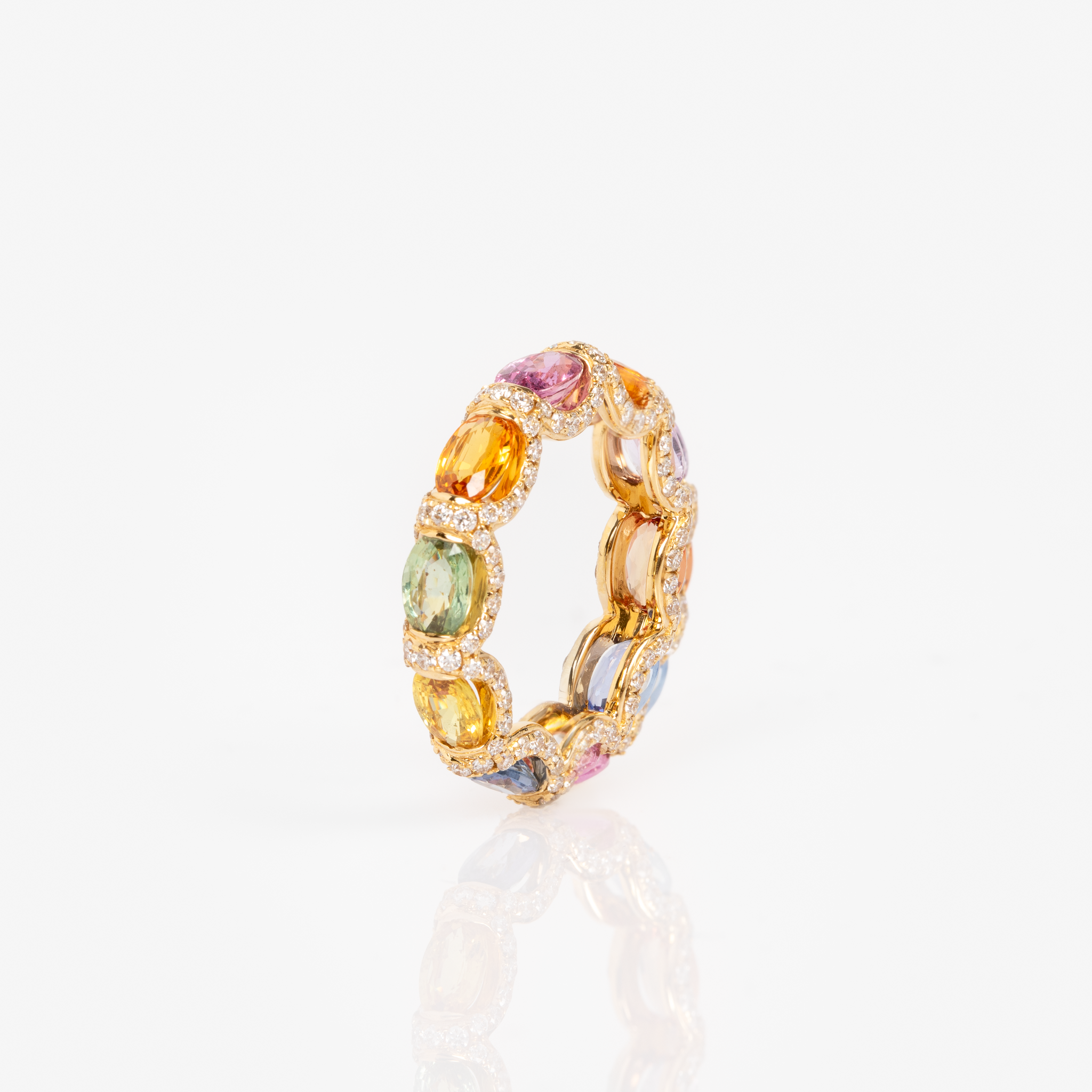 Sapphire Cascade Ring